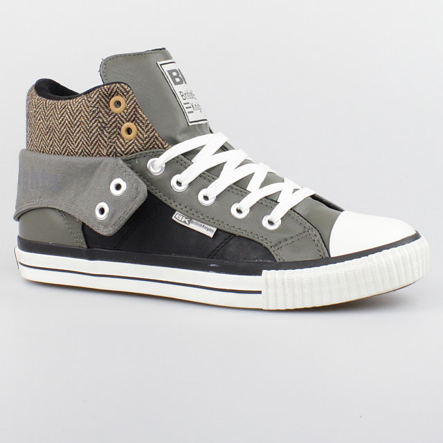 BK BRITISH KNIGHTS SCHUHE ROCO GREY BLACK BROWN GRAU SCHWARZ LEDER B34 ...